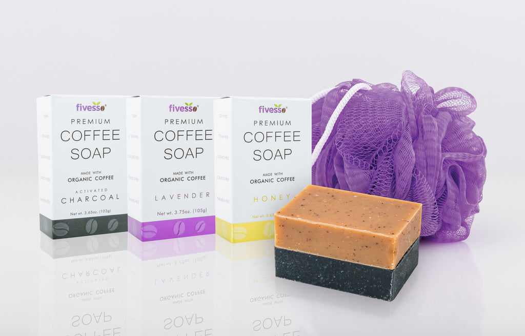 Relaxing Coffee Soaps - Value Pack Of 3 - Fivesso Natural Skincare ...